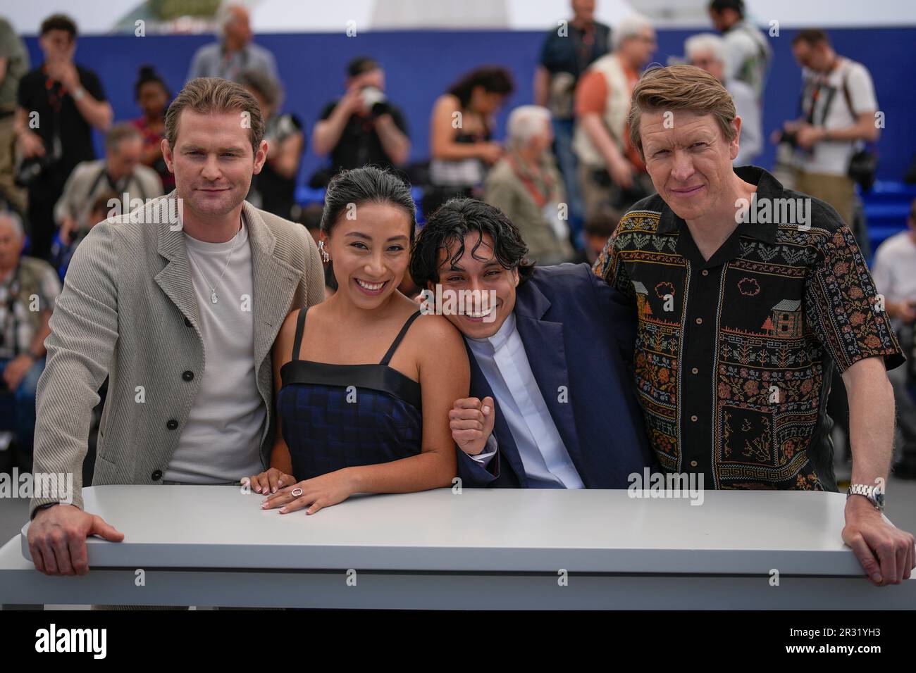 Mark Stanley, from left, Mishell Guana, Camilo Arancibia and Sam ...