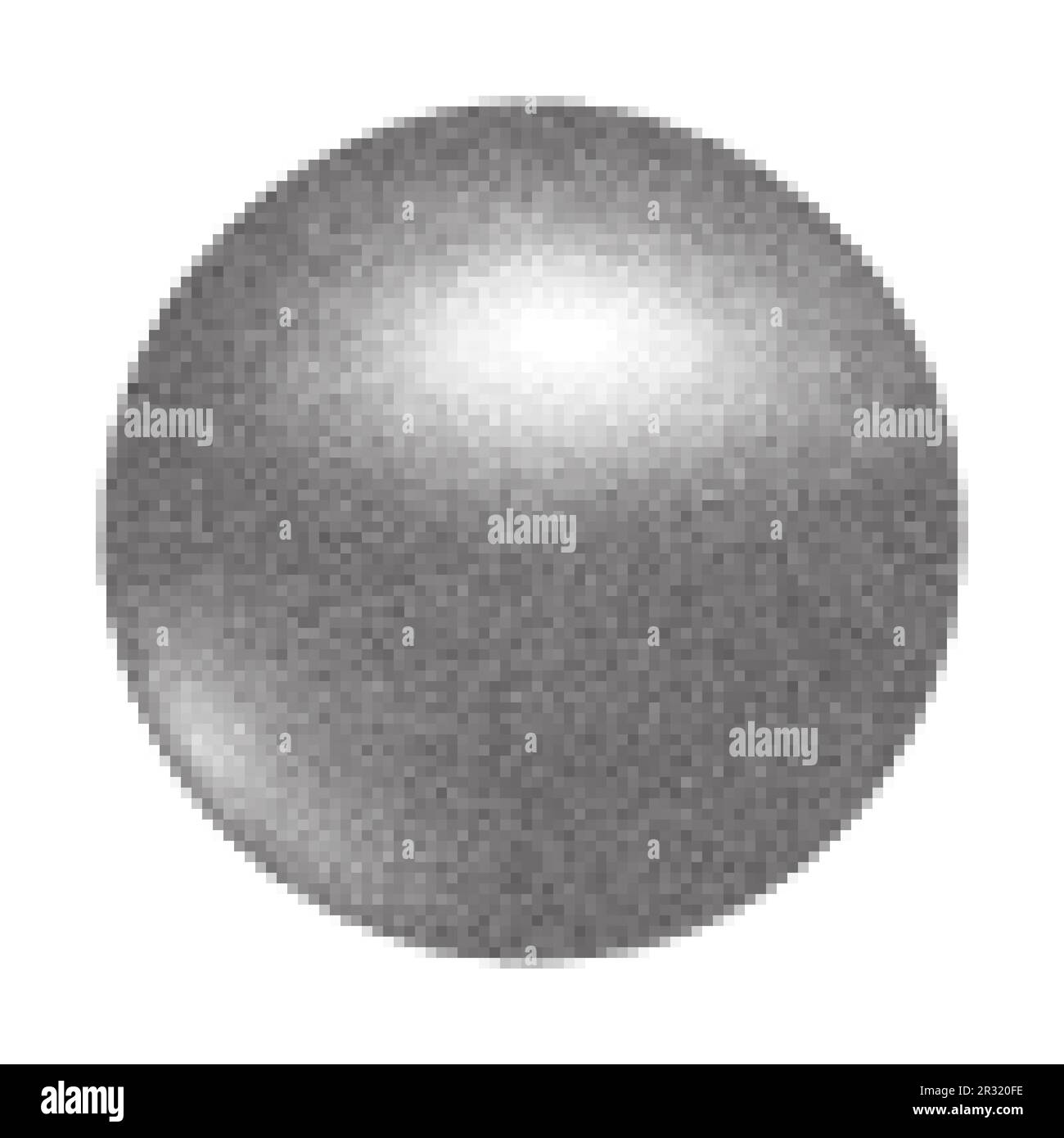 Grainy circle with noise dotted texture. Gradient ball with shadow on ...