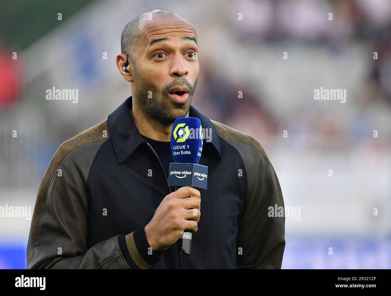 Auxerre, France. 21st May, 2023. Therry Henry (psg) during the Ligue 1 ...