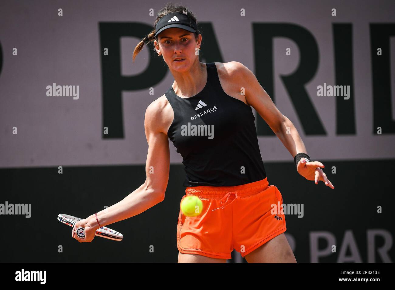 Audrey ALBIE of France during the first qualifying day of Roland-Garros ...