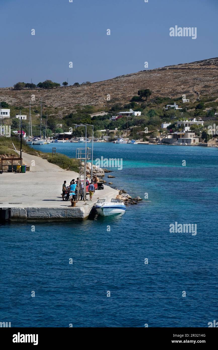 Port of Arkoi island Southern Aegean Sea, Dodecanese Archipelago ...