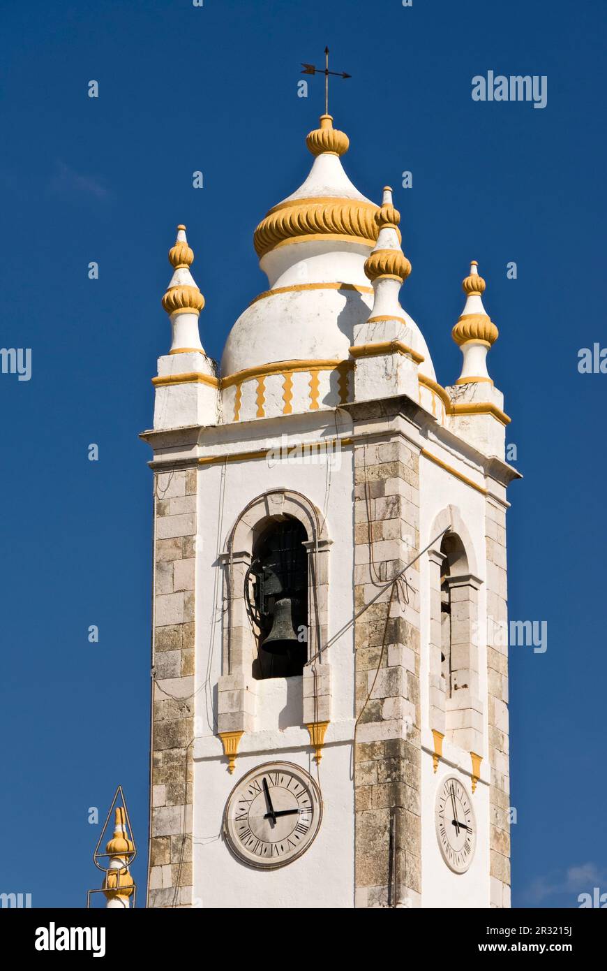 Portimao gable tower Stock Photo - Alamy