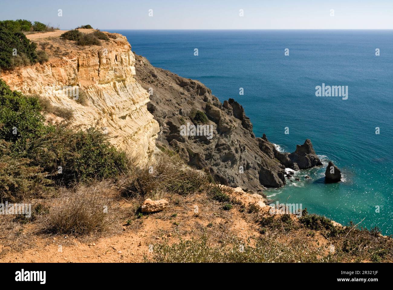 Coastal section in Luz Stock Photo - Alamy