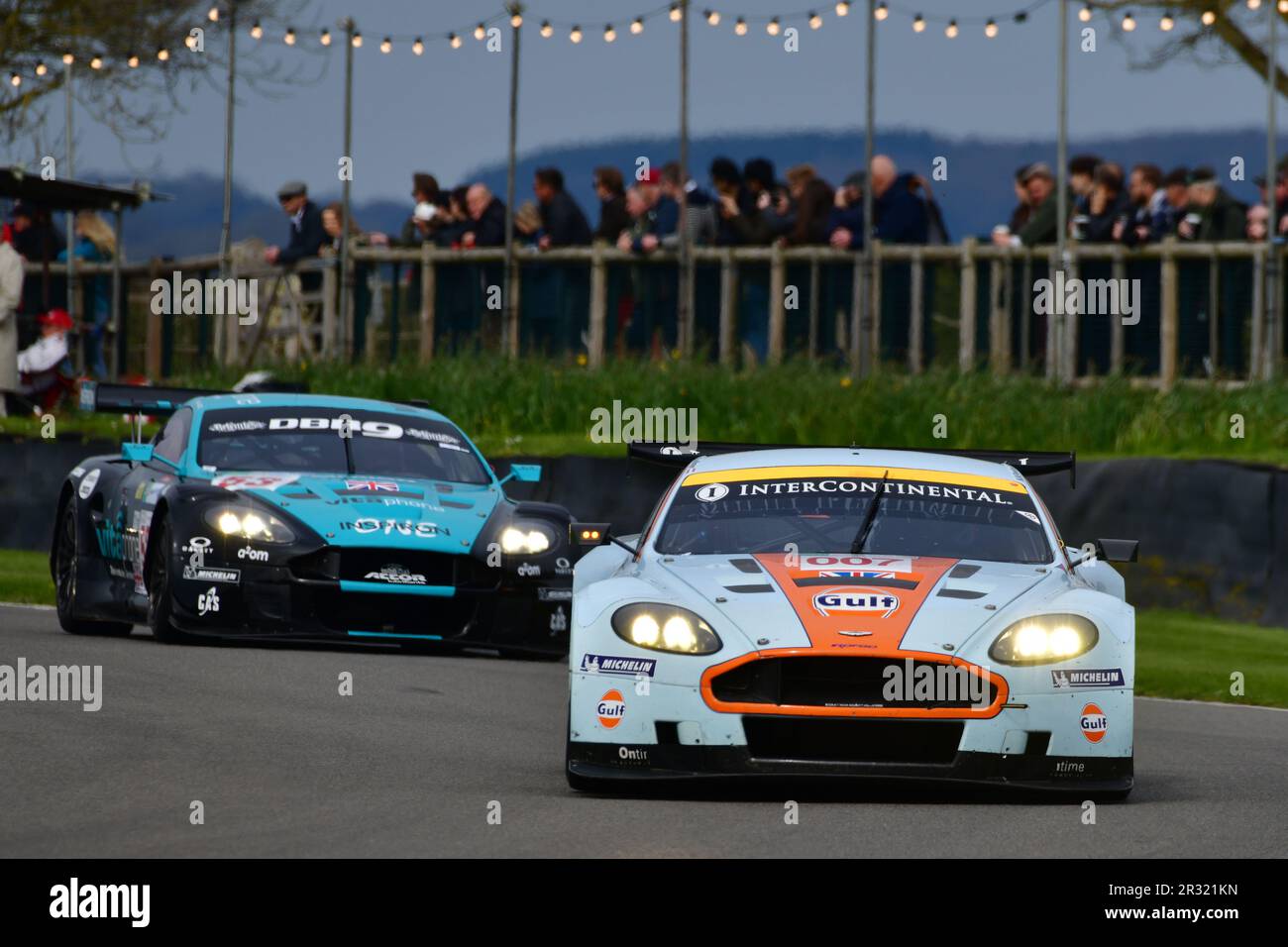 Richard Meins, Aston Martin DBR9, GT1 Demonstration, on track a ...