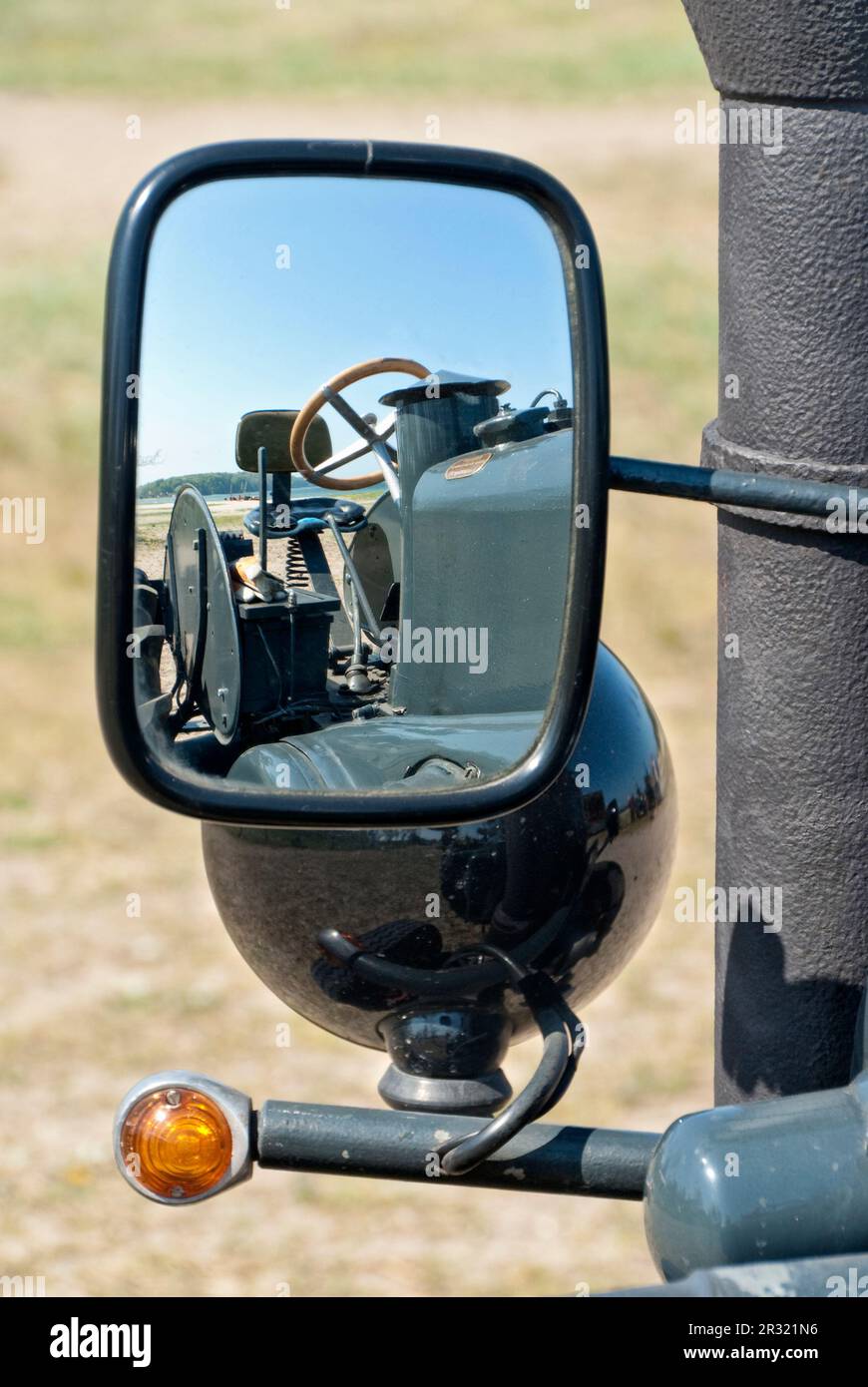 Silencers, mirrors and turn signals Stock Photo - Alamy