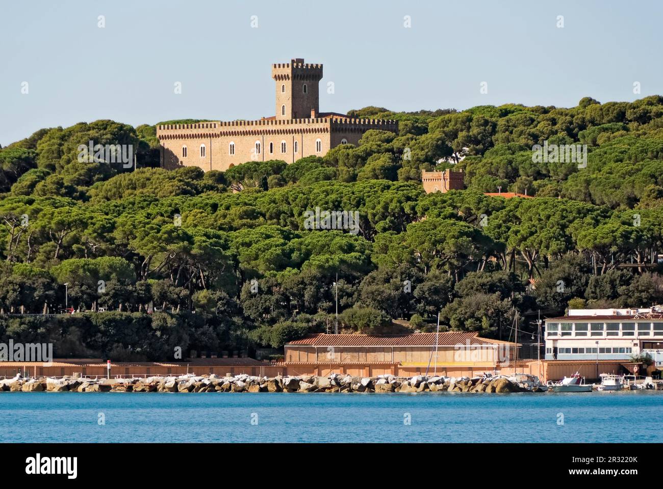 Coastal section in Castiglioncello Stock Photo - Alamy
