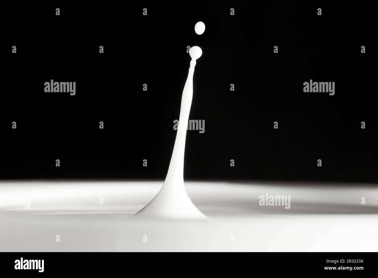 Splash milk drop Stock Photo - Alamy