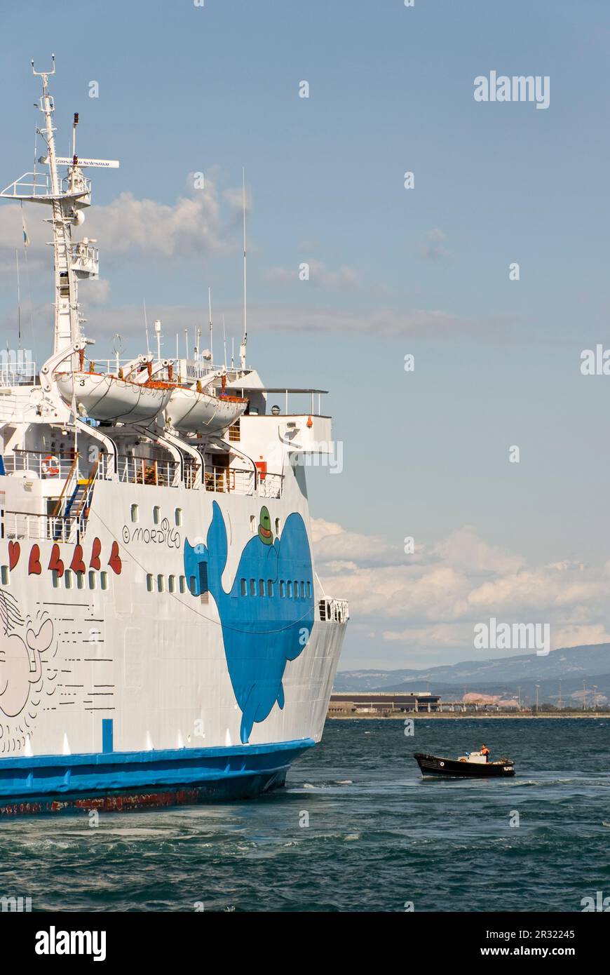 Industry and ferry port Piombino Stock Photo - Alamy