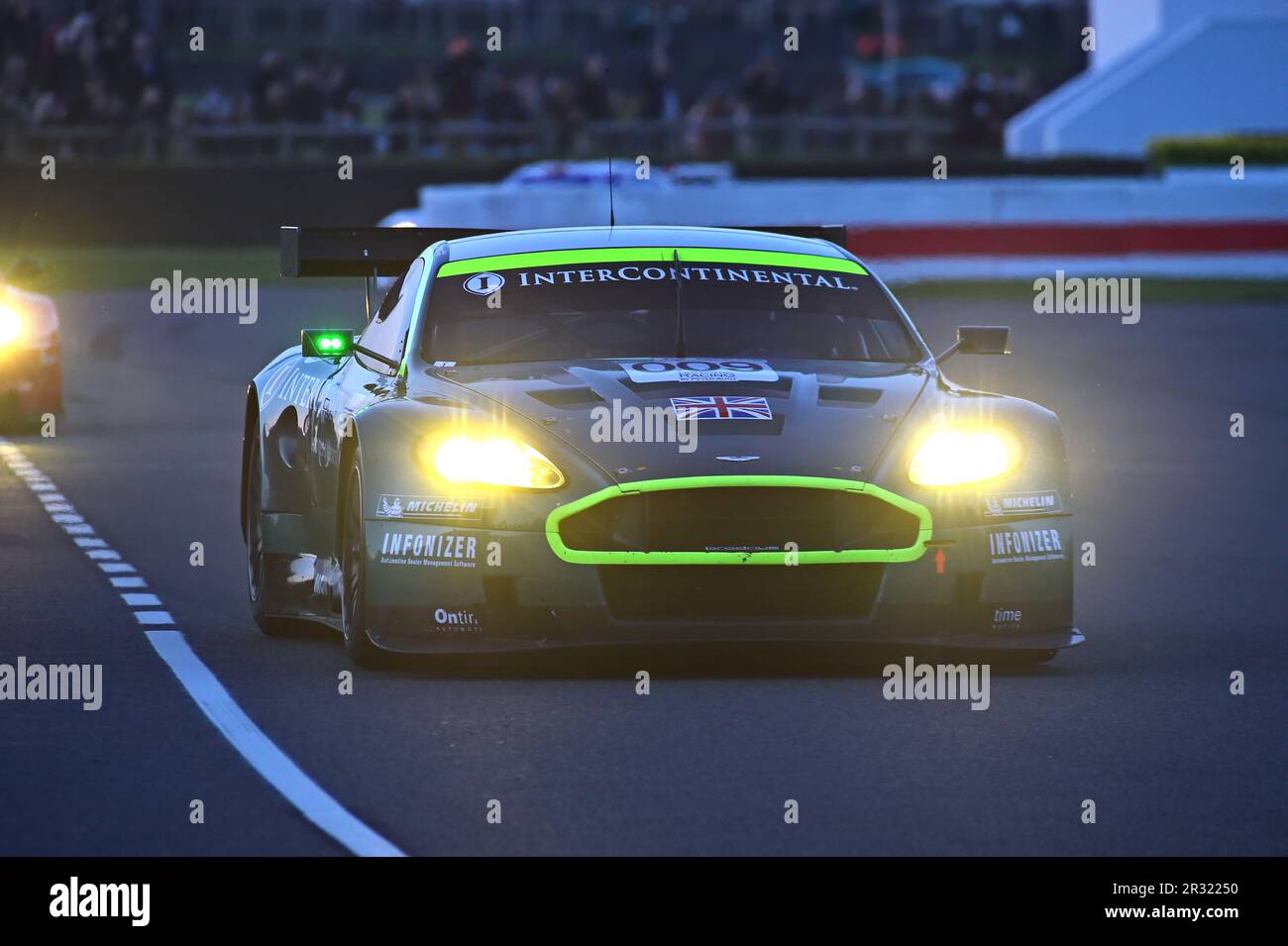 Aston Martin DBR9 009, Aston Martin DBR9, GT1 Demonstration, on track a ...