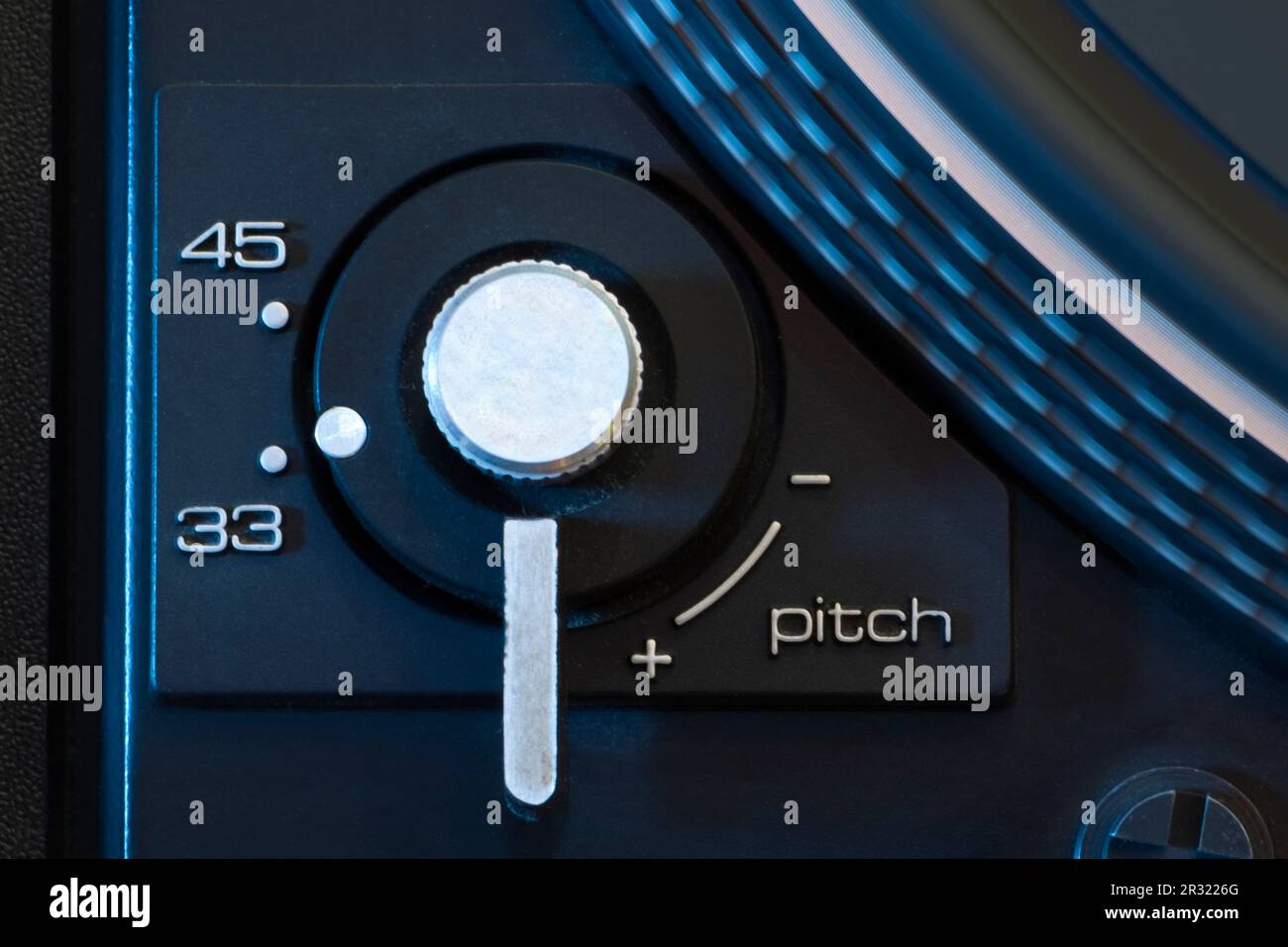 Record Player Rotation Speed Switch Stock Photo - Alamy