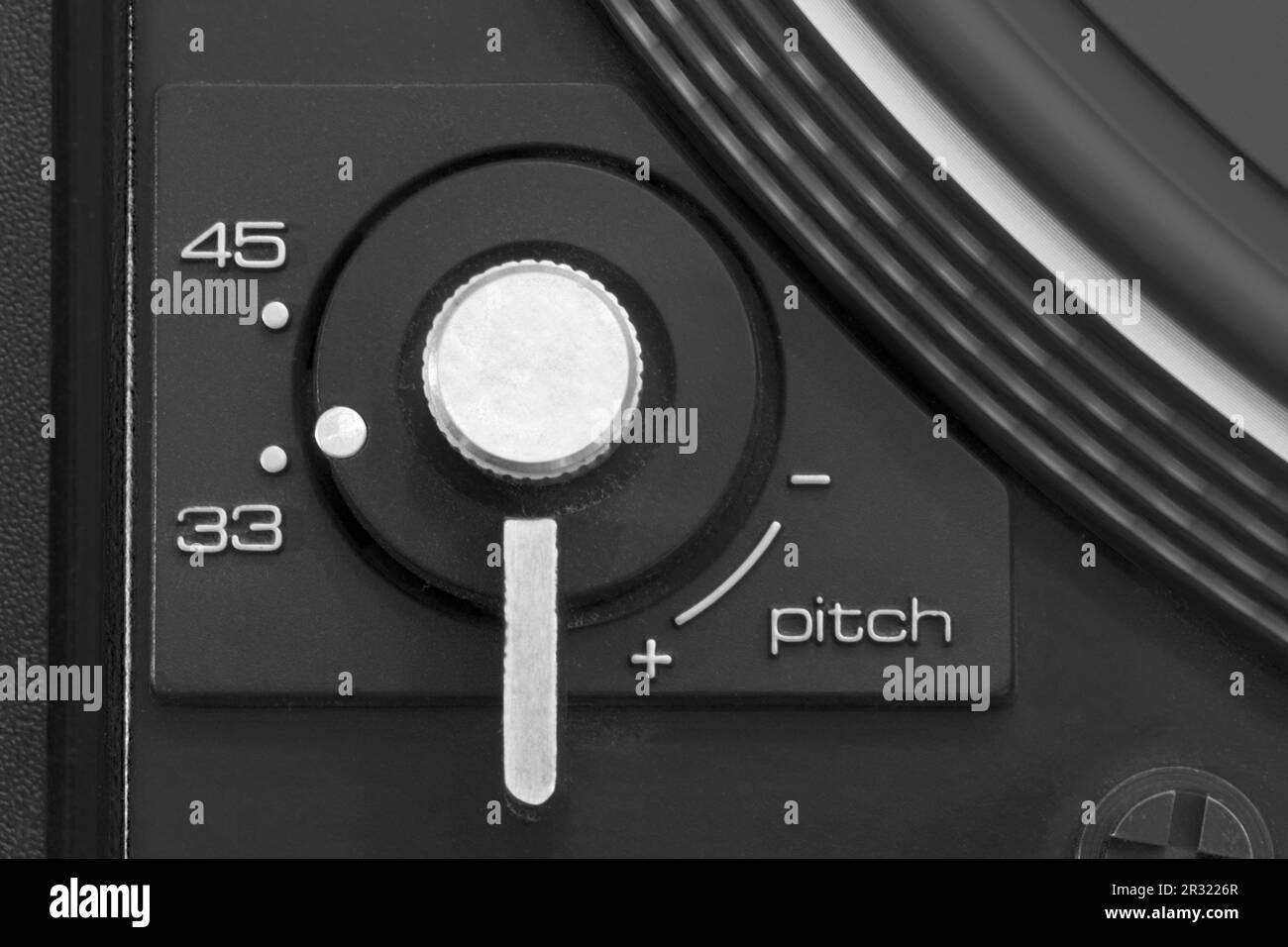 Record Player Rotation Speed Switch Stock Photo - Alamy