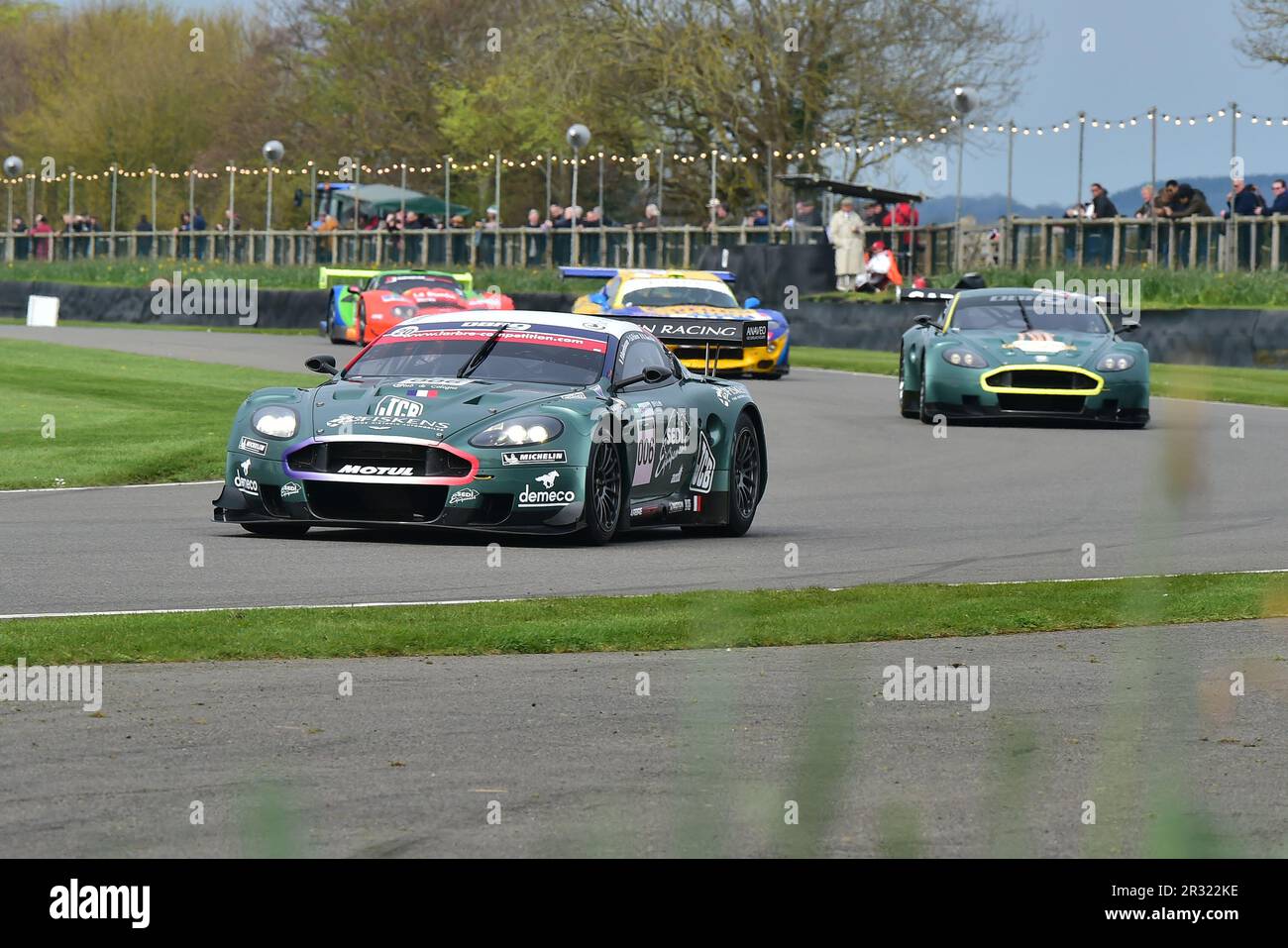 Gregor Fisken, Aston Martin DBR9, GT1 Demonstration, on track a ...