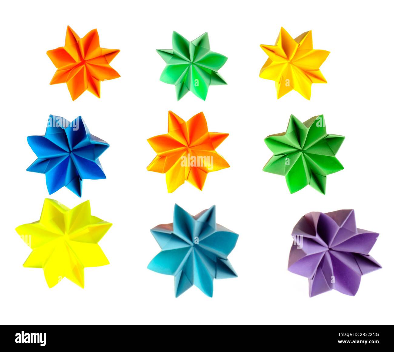 Rainbow origami Cut Out Stock Images & Pictures - Alamy