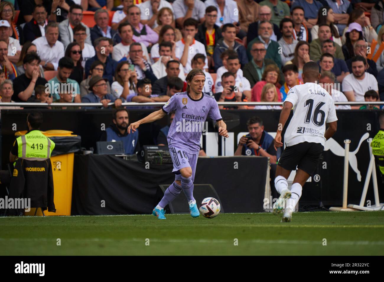 Luka Modric of Real Madrid CF in action during the Headline: La Liga ...