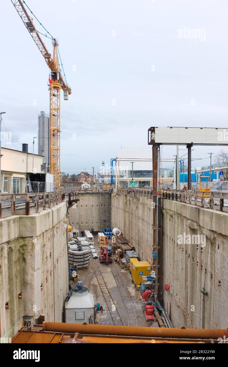 Subway, construction site Stock Photo - Alamy