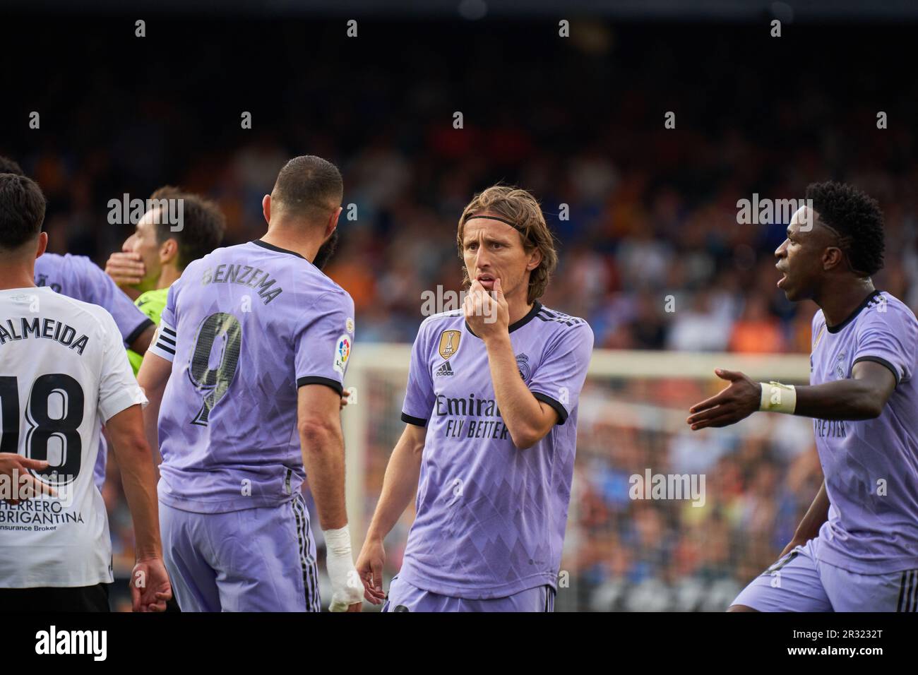Luka Modric of Real Madrid CF in action during the Headline: La Liga ...