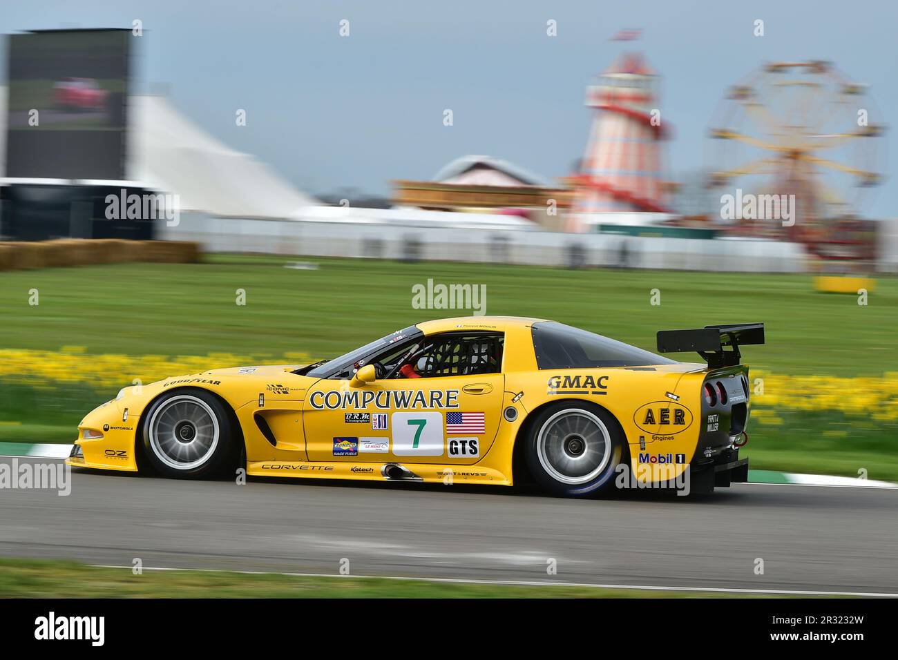 Florent Moulin, Chevrolet Corvette C5R, GT1 Demonstration, on track a ...
