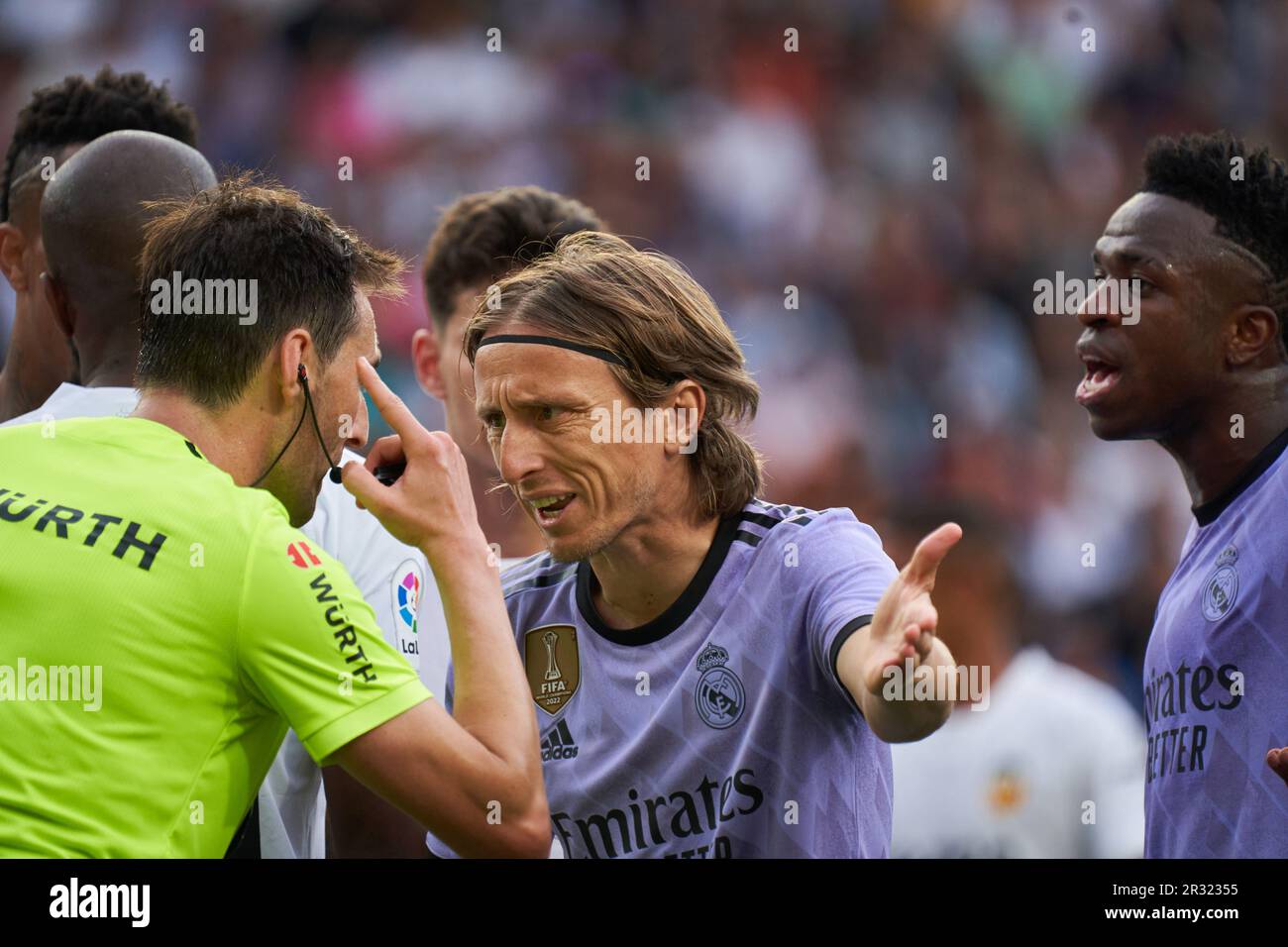 Luka Modric of Real Madrid CF in action during the Headline: La Liga ...