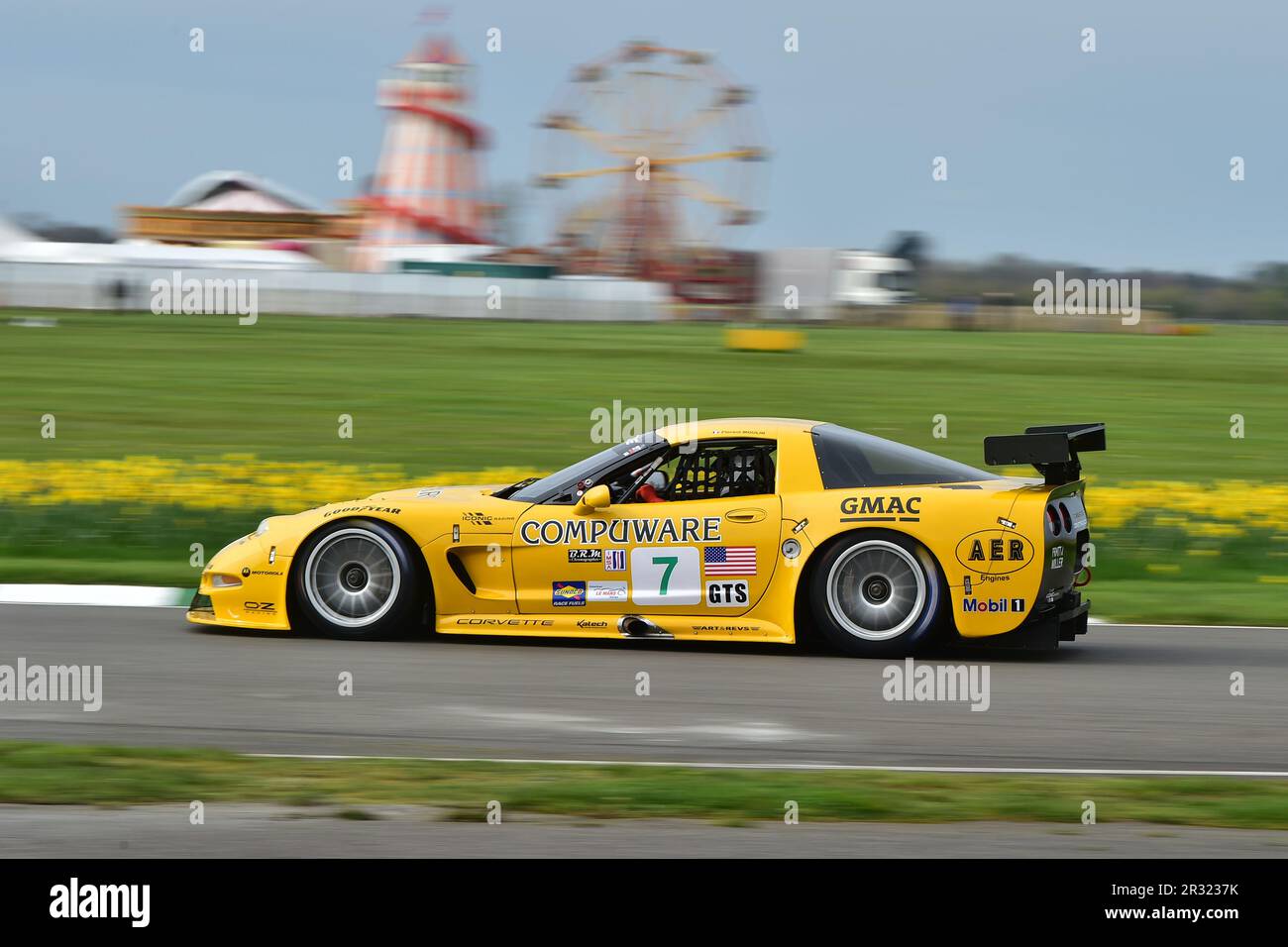 Florent Moulin, Chevrolet Corvette C5R, GT1 Demonstration, on track a ...