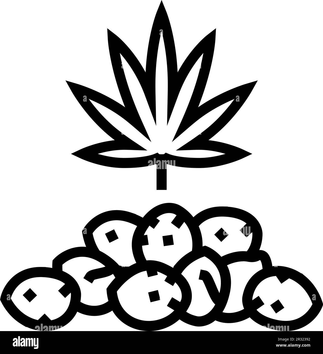 Cannabis plant seeds Black and White Stock Photos & Images - Alamy