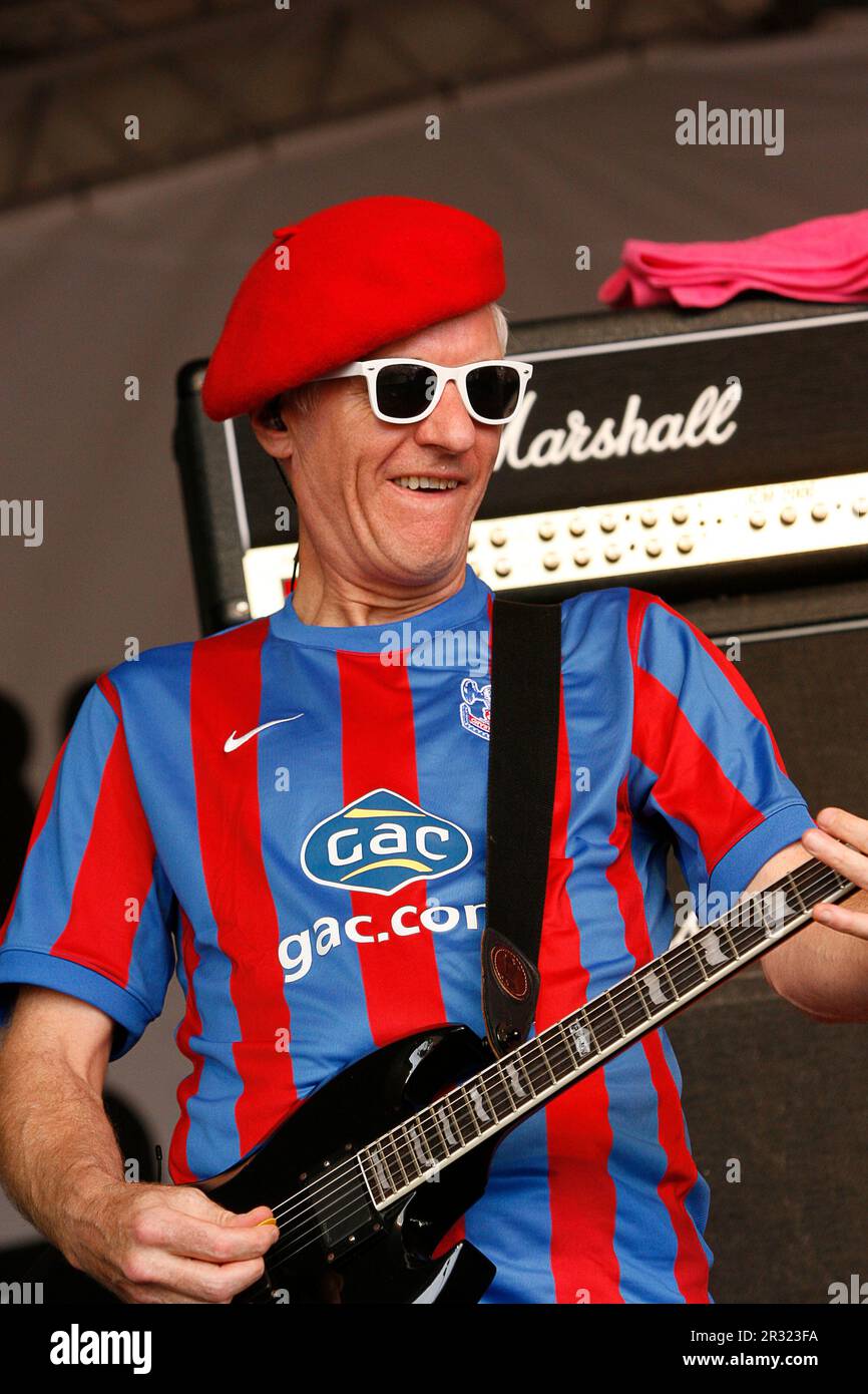 80s singer Captain Sensible performing at Summer Festival in Croydon ...