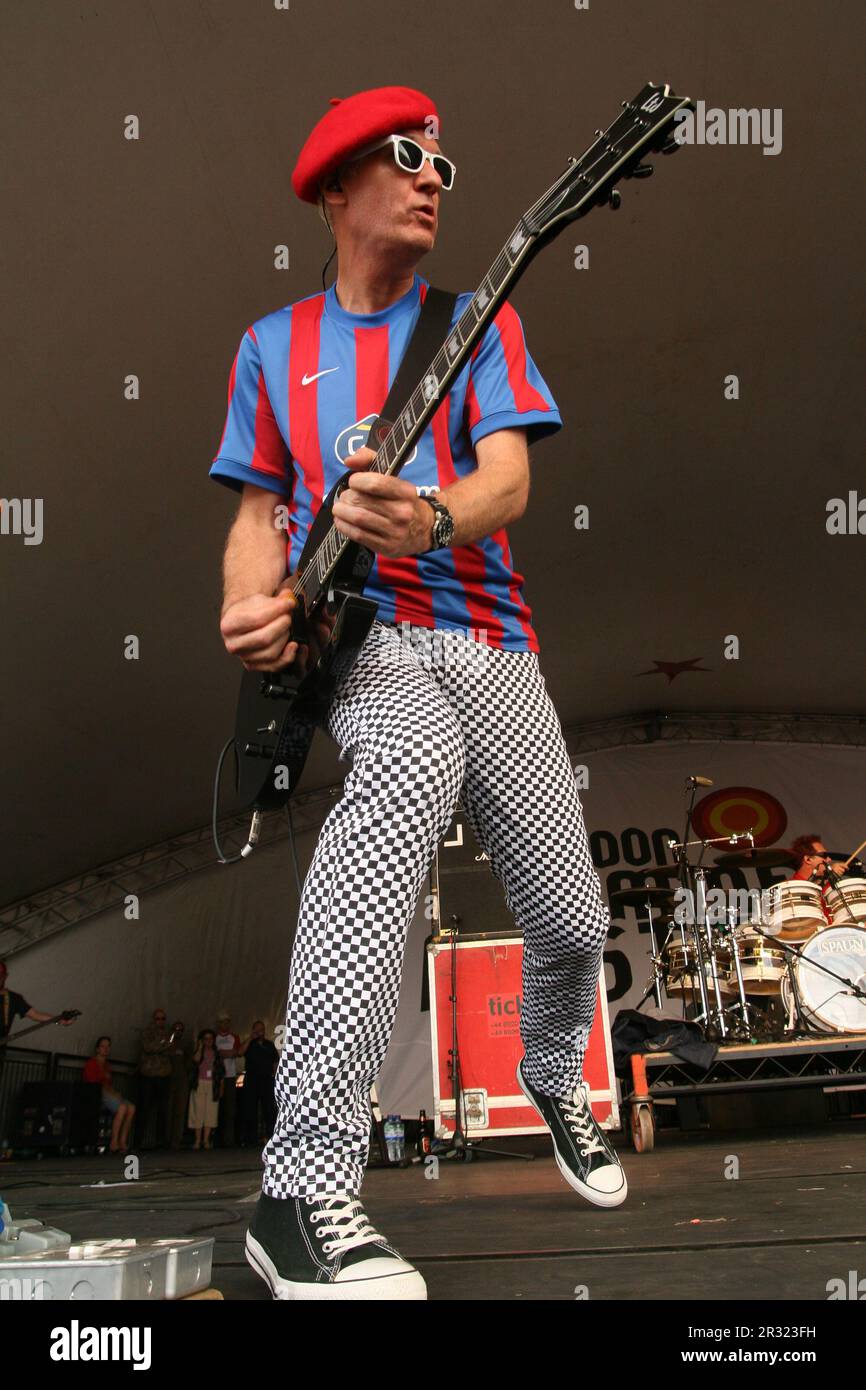 80s singer Captain Sensible performing at Summer Festival in Croydon ...