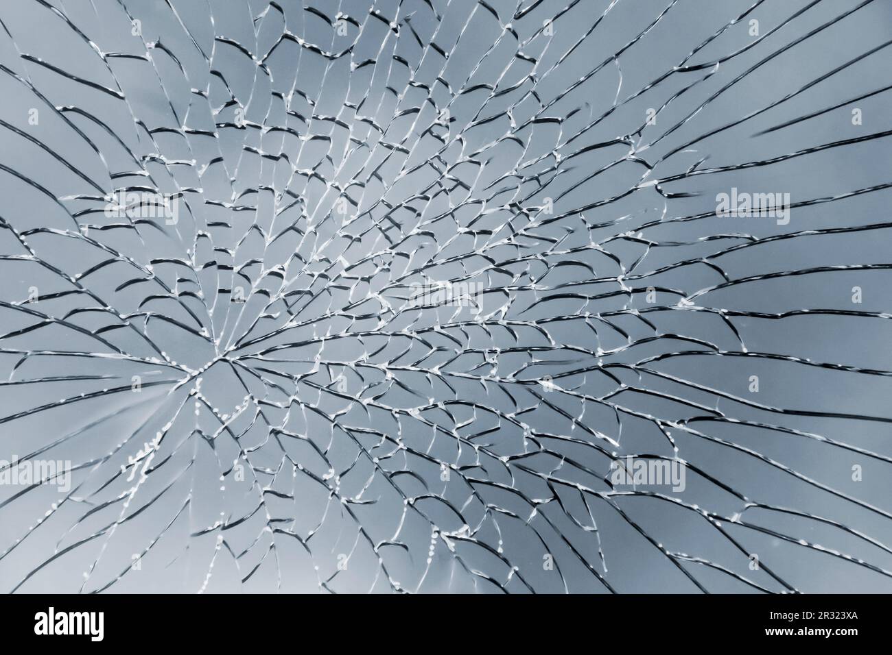 Broken glass pane Stock Photo - Alamy