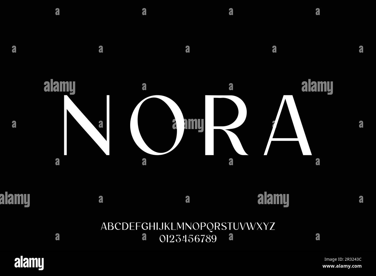 Modern clean beautiful sans serif display font vector Stock Vector Image & Art - Alamy