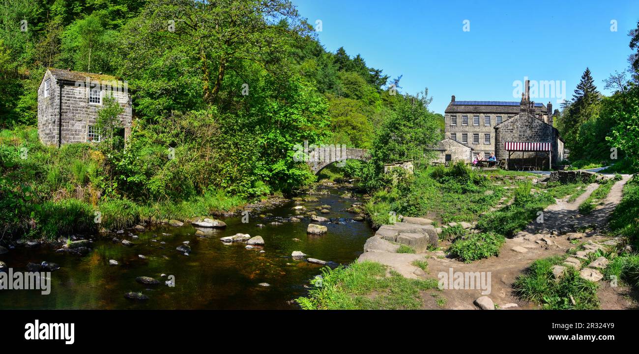 Gibson Mill panorama, Hardcastle Crags, Hebden Bridge Stock Photo - Alamy