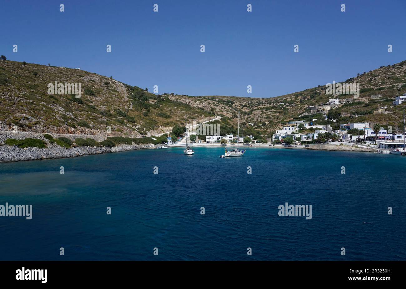 Port of Agathonisi island Southern Aegean Sea, Dodecanese Archipelago ...