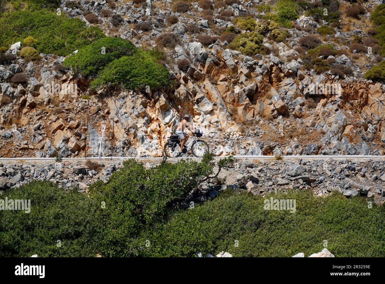 Biker, Agathonisi island Southern Aegean Sea, Dodecanese Archipelago ...