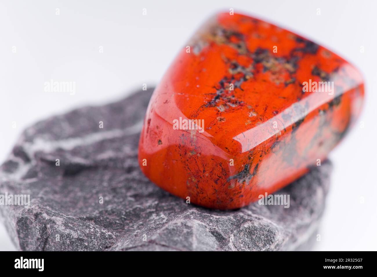 Natural stone red jasper Stock Photo - Alamy