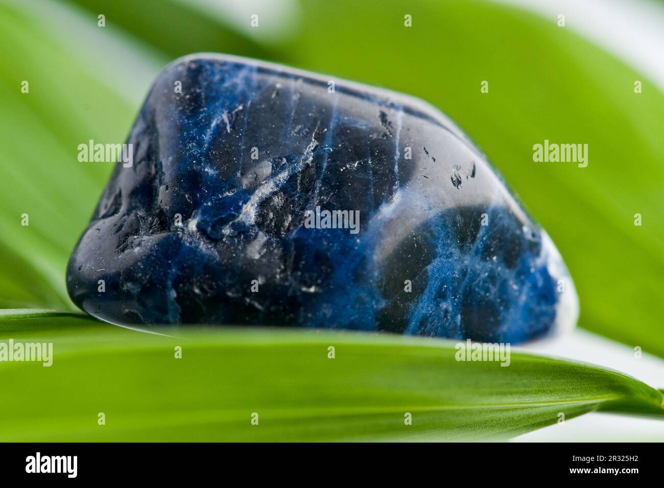 Natural stone sodalite Stock Photo - Alamy