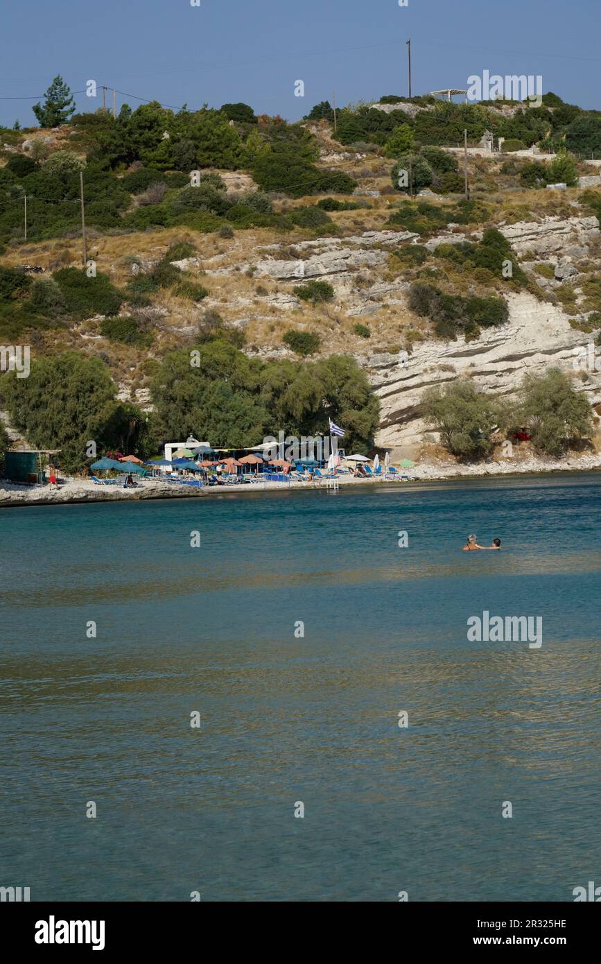 Ramataki beach, Samos Pythagorion, Southern Aegean Sea, Dodecanese ...