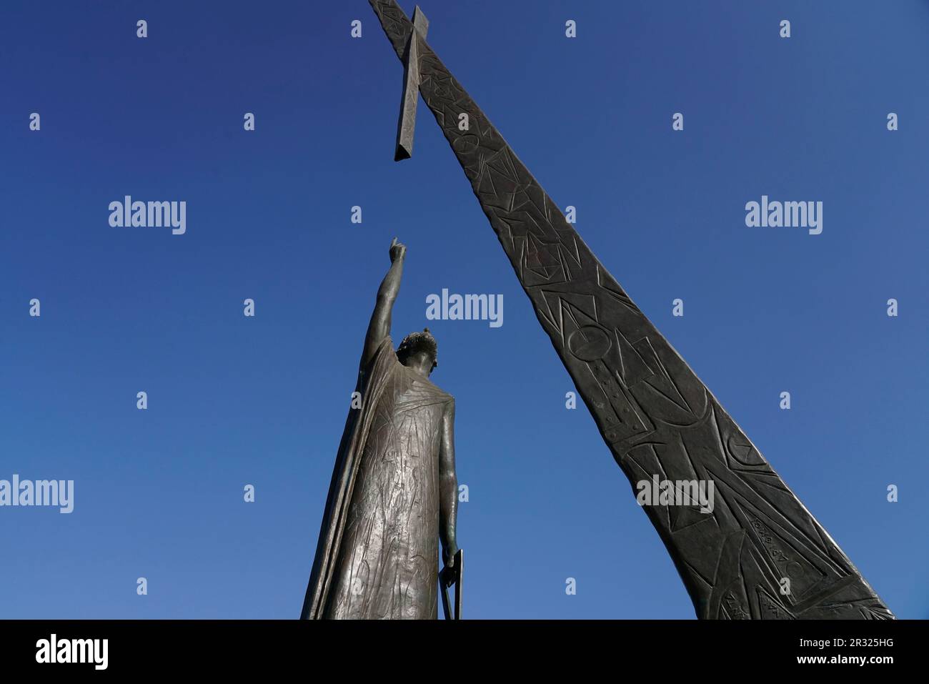 Monument to Pythagoras Greek philosopher and mathematician, Samos ...