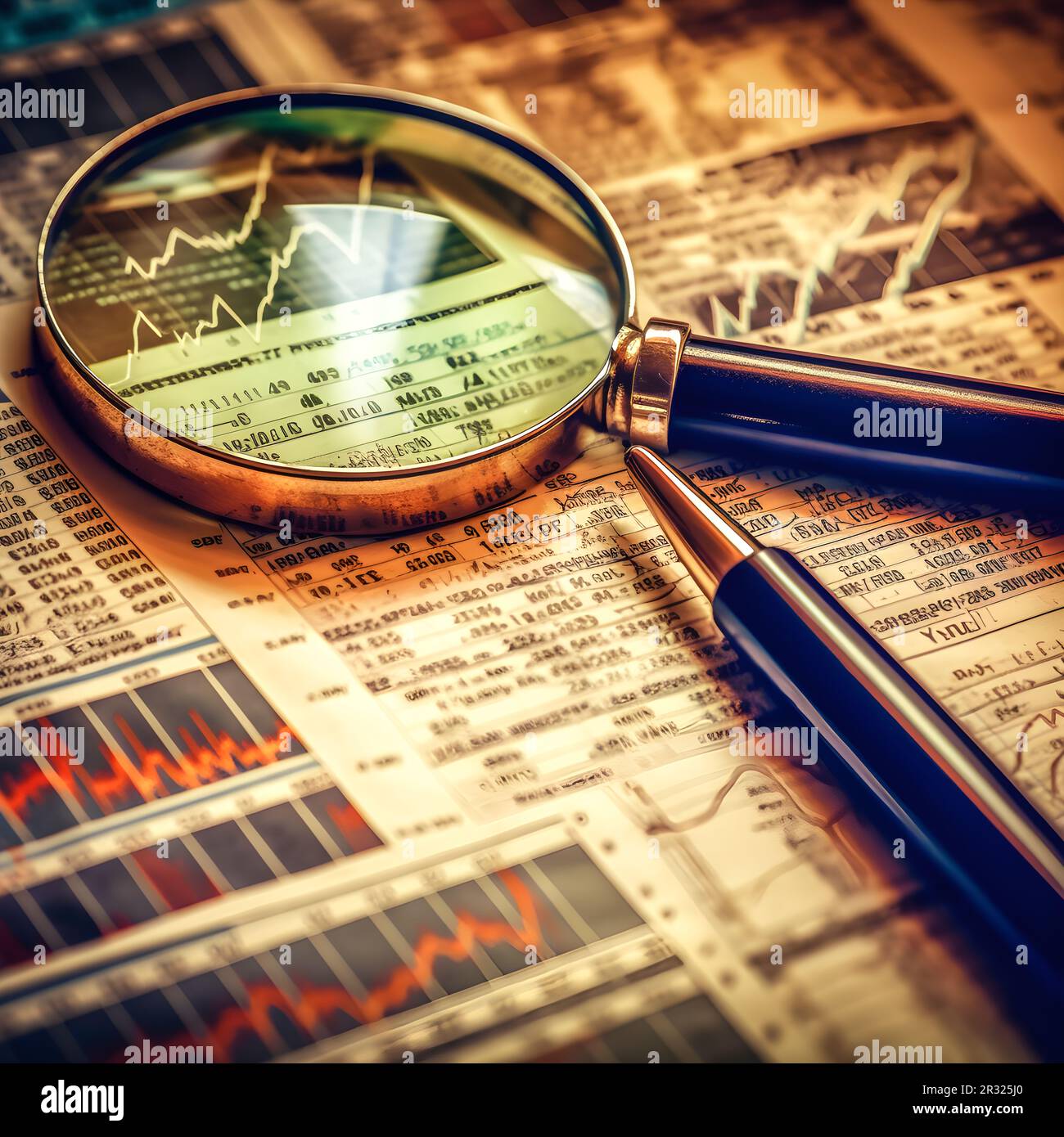 Market research magnifying glass hi-res stock photography and images ...
