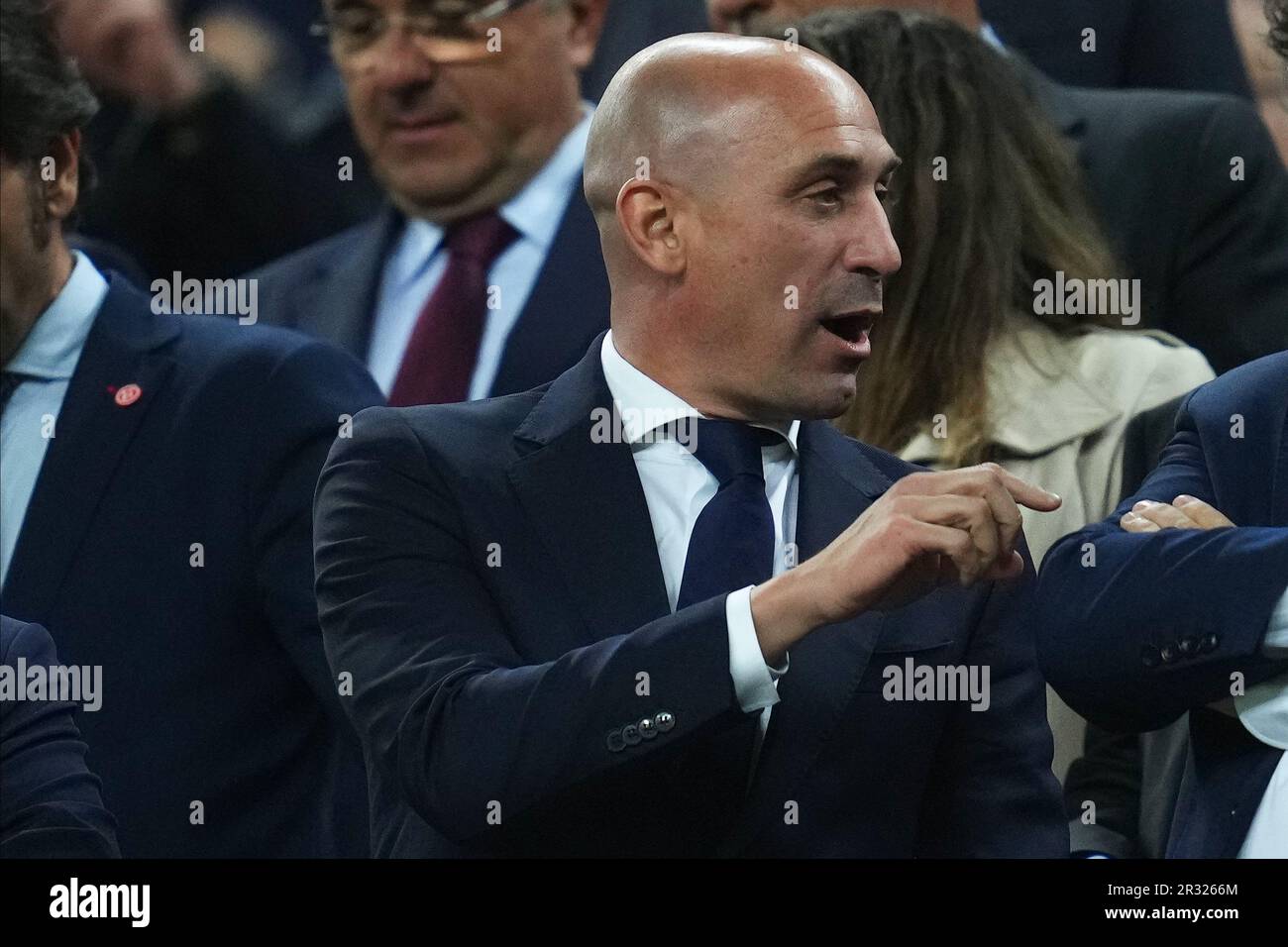 RFEF president Luis Rubiales during the La Liga match between FC ...