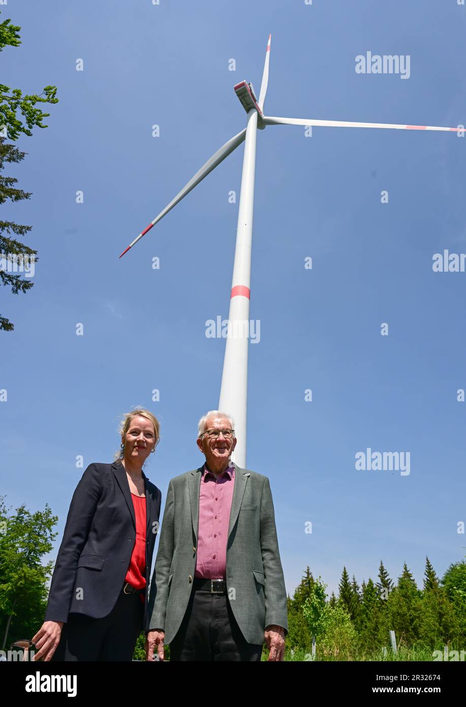 22 May 2023, Baden-Württemberg, Sulzbach-Laufen: Thekla Walker (Bündnis ...