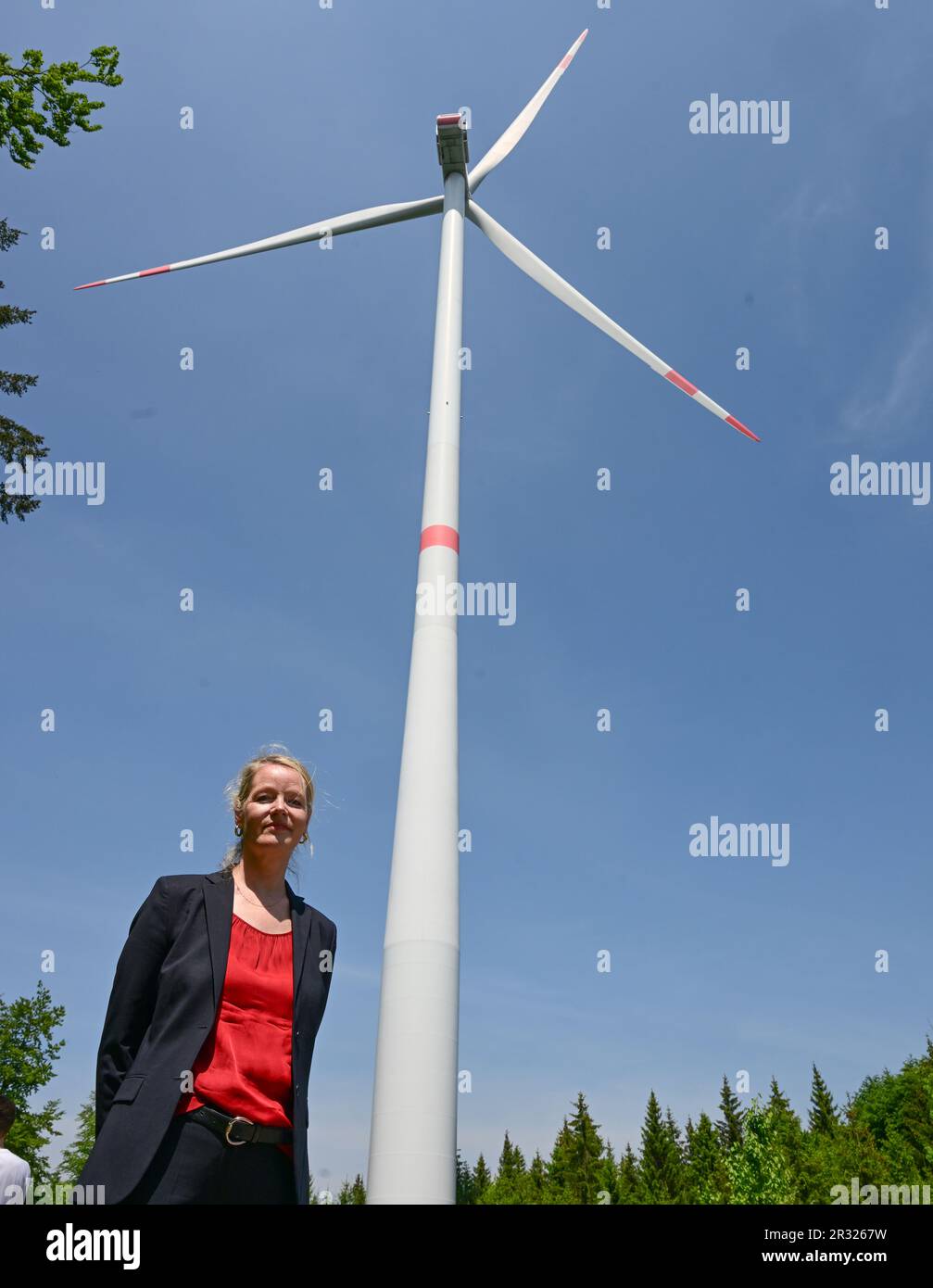 22 May 2023, Baden-Württemberg, Sulzbach-Laufen: Thekla Walker (Bündnis ...