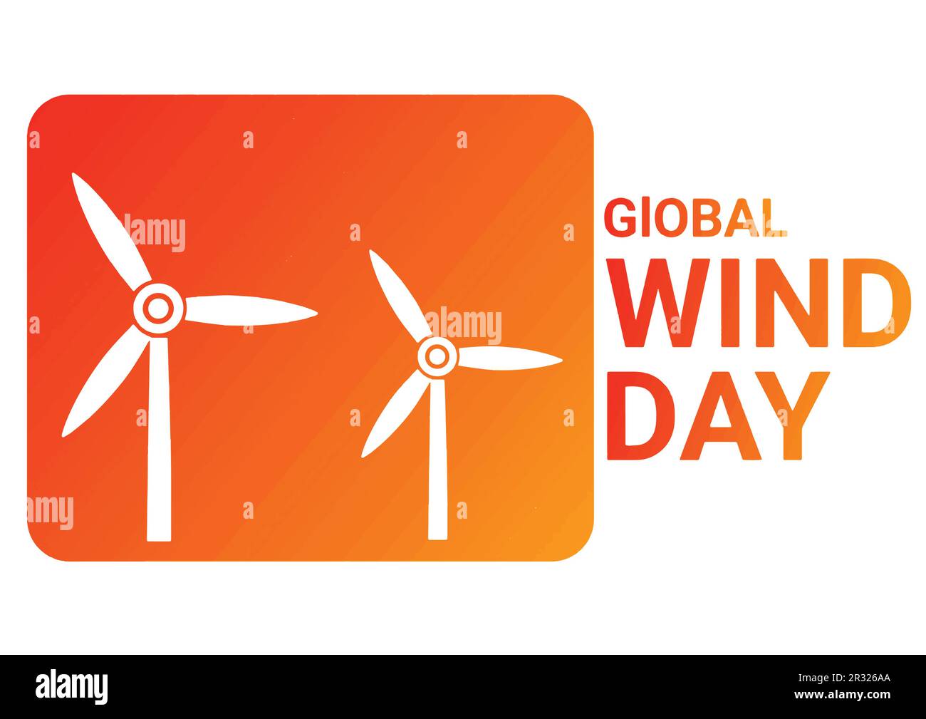 Global Wind Day vector Illustration. Suitable for greeting card, poster ...