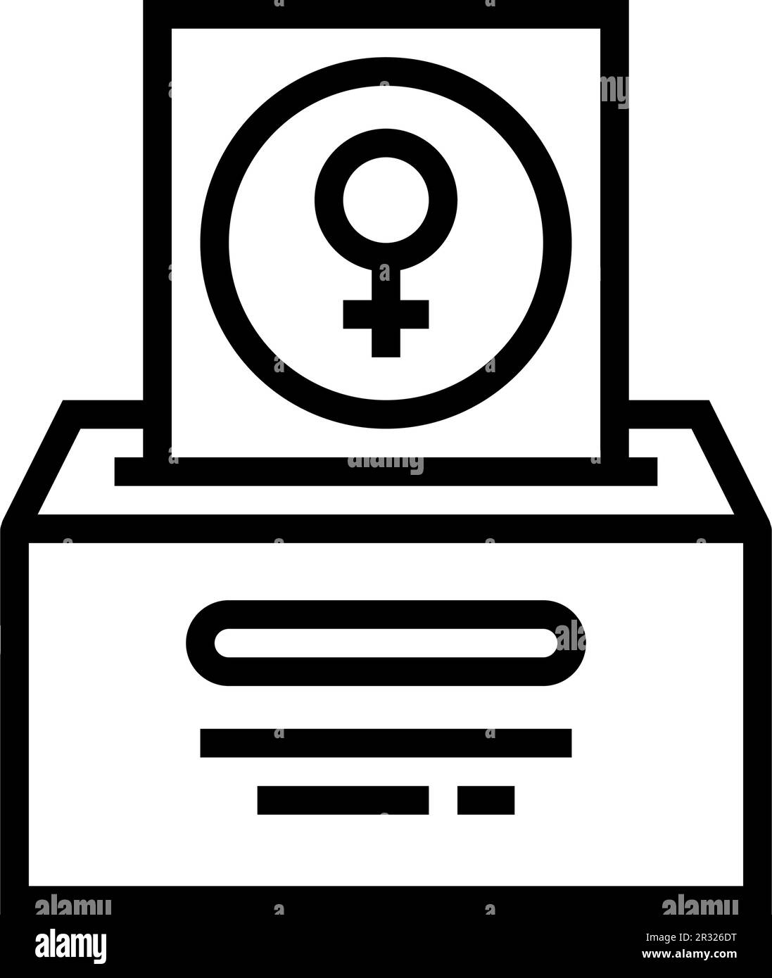 Black women vote Stock Vector Images - Alamy