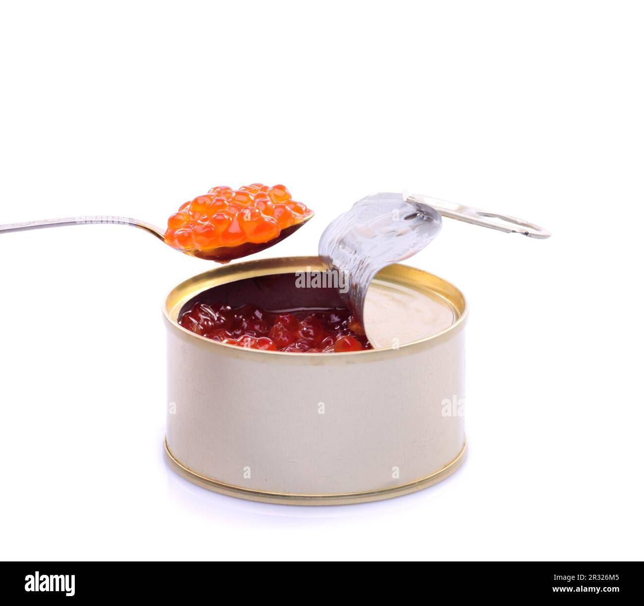 Red caviar isolated Stock Photo - Alamy