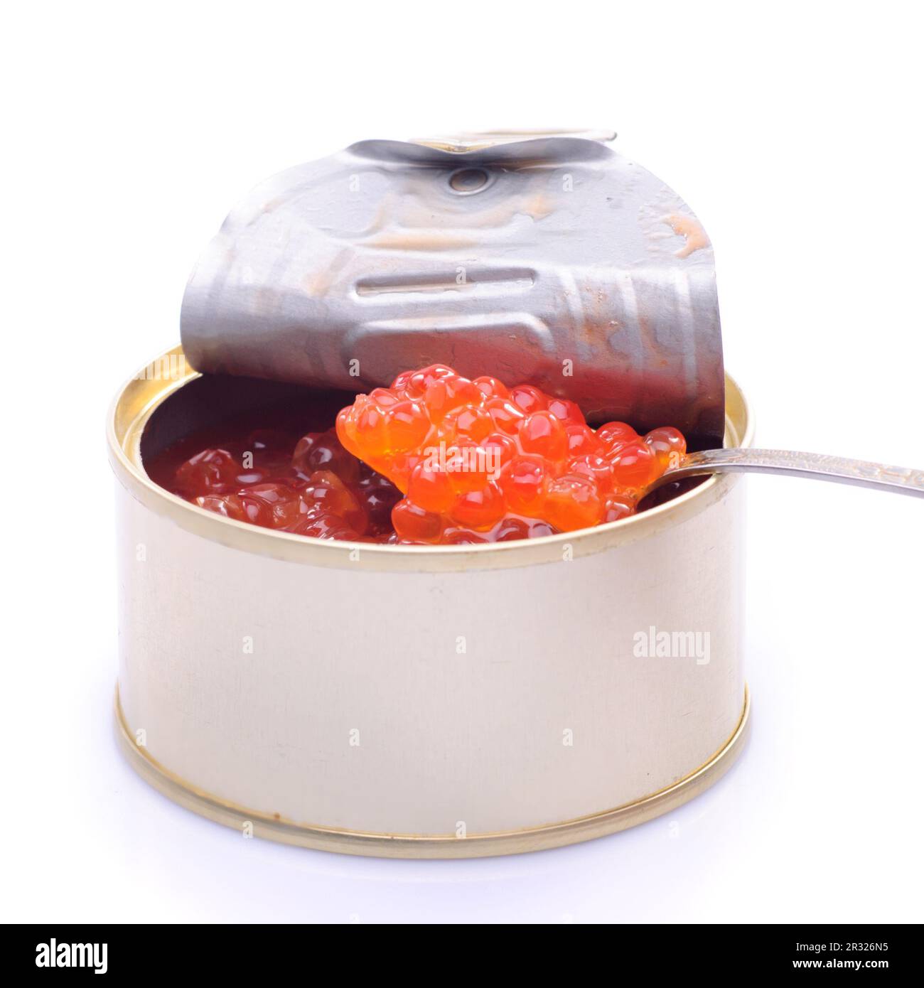 Red caviar isolated Stock Photo - Alamy