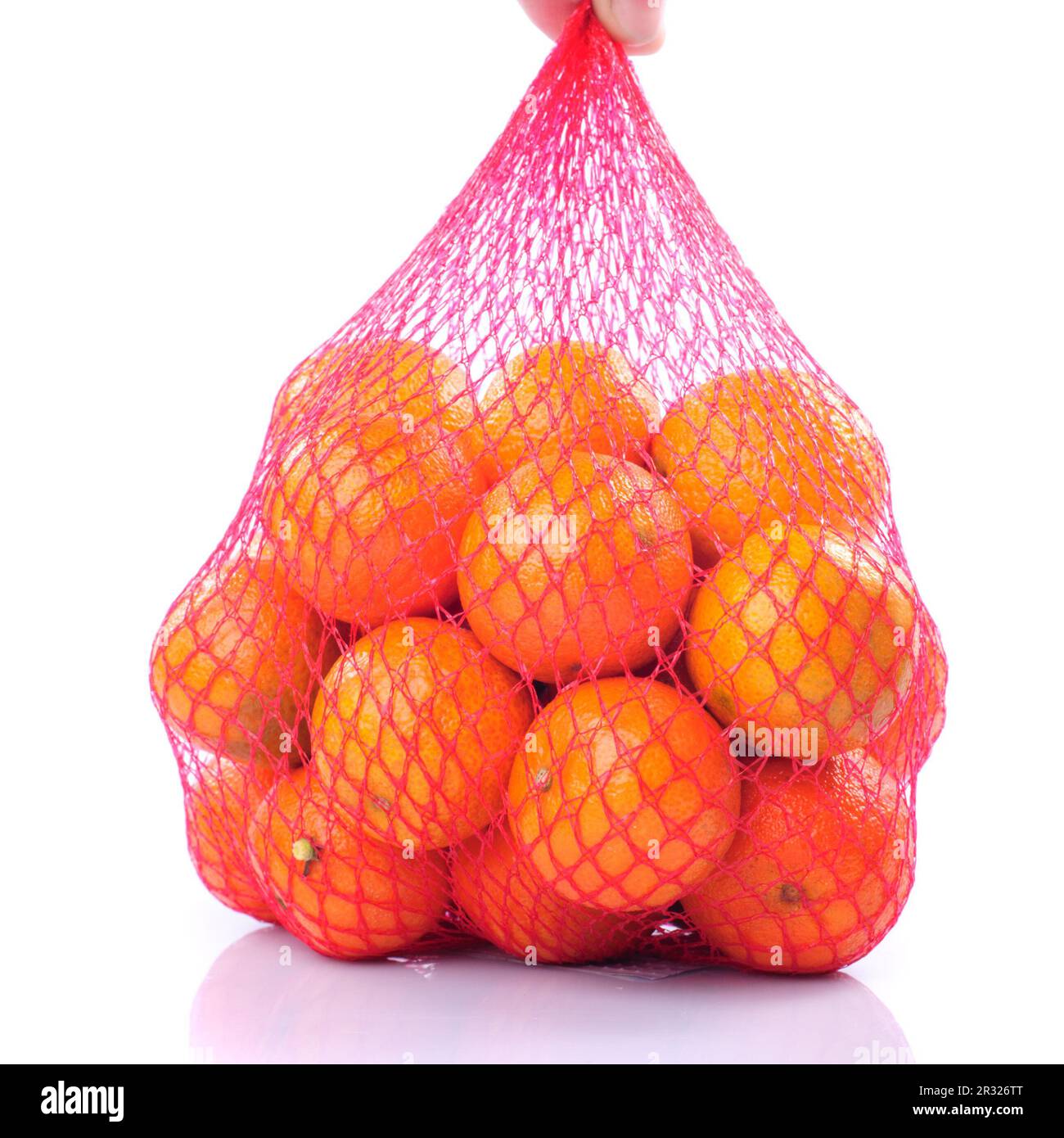 Tangerines in bag Stock Photo - Alamy