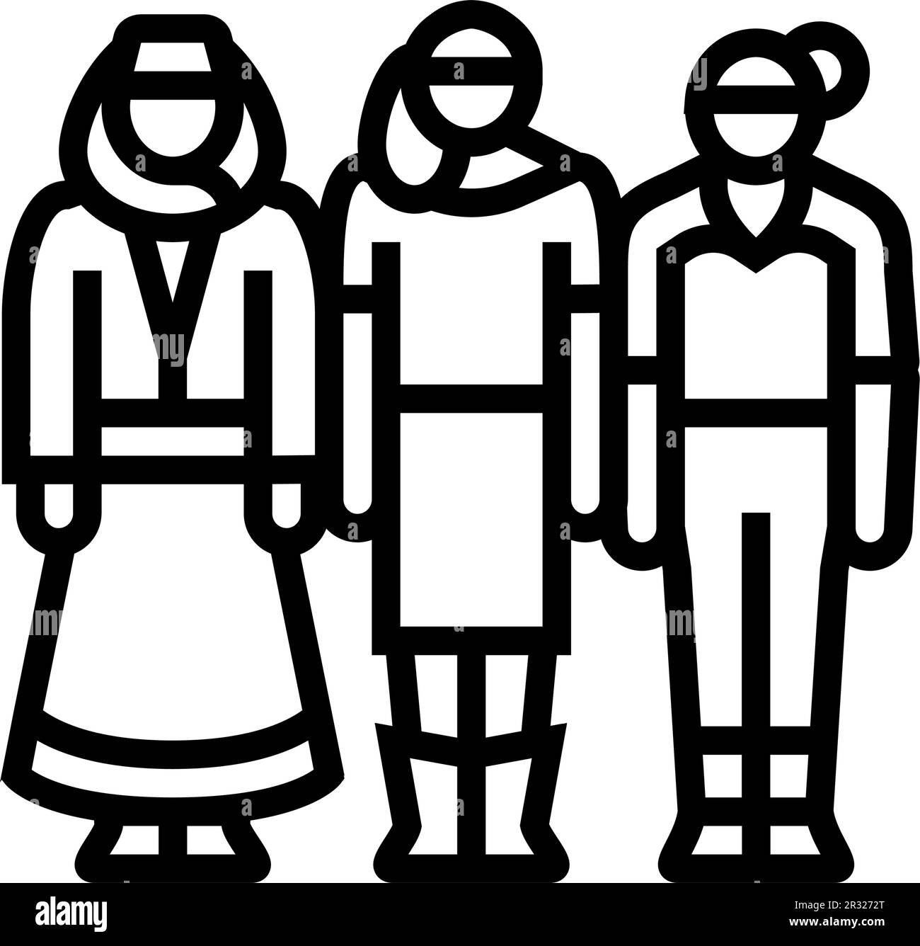 women diversity feminism line icon vector illustration Stock Vector ...