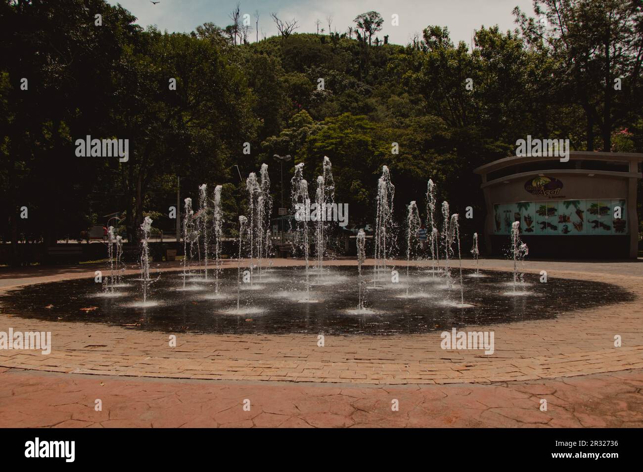 water fountain overview Stock Photo - Alamy