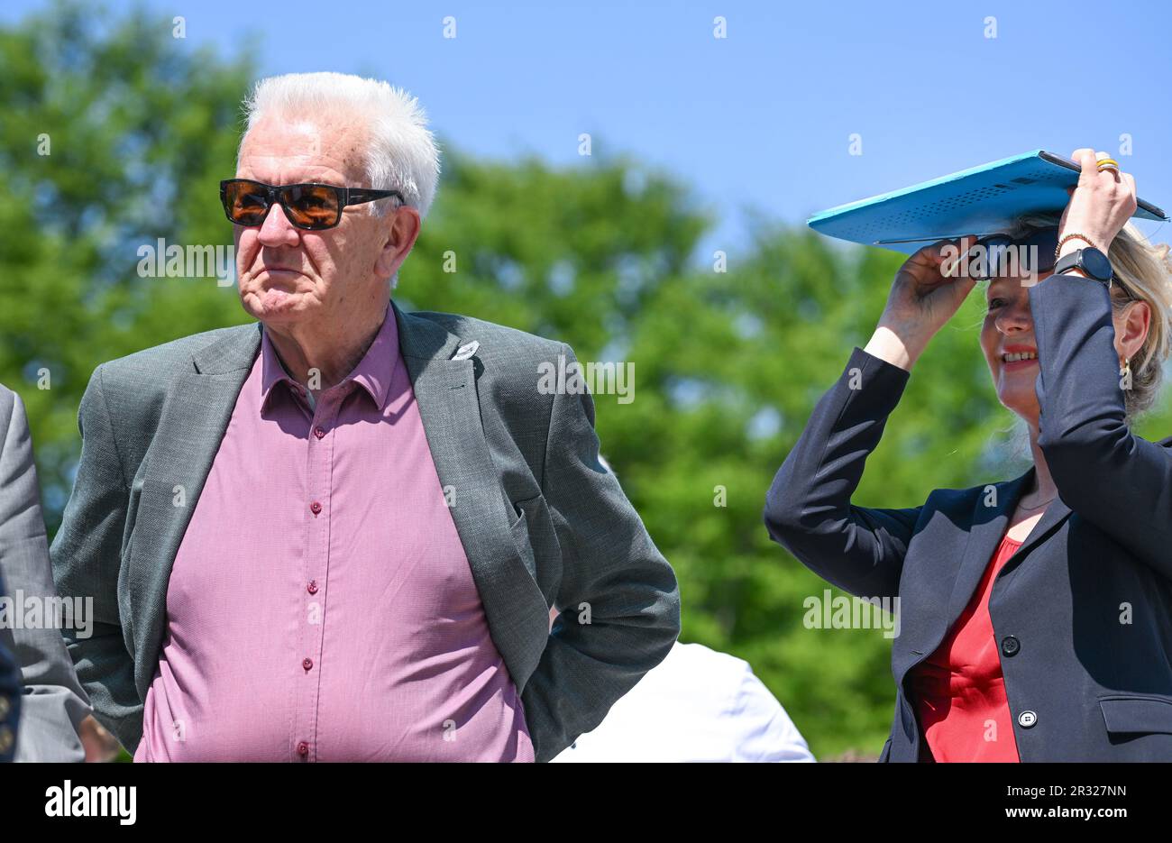 22 May 2023, Baden-Württemberg, Sulzbach-Laufen: Thekla Walker (Bündnis ...