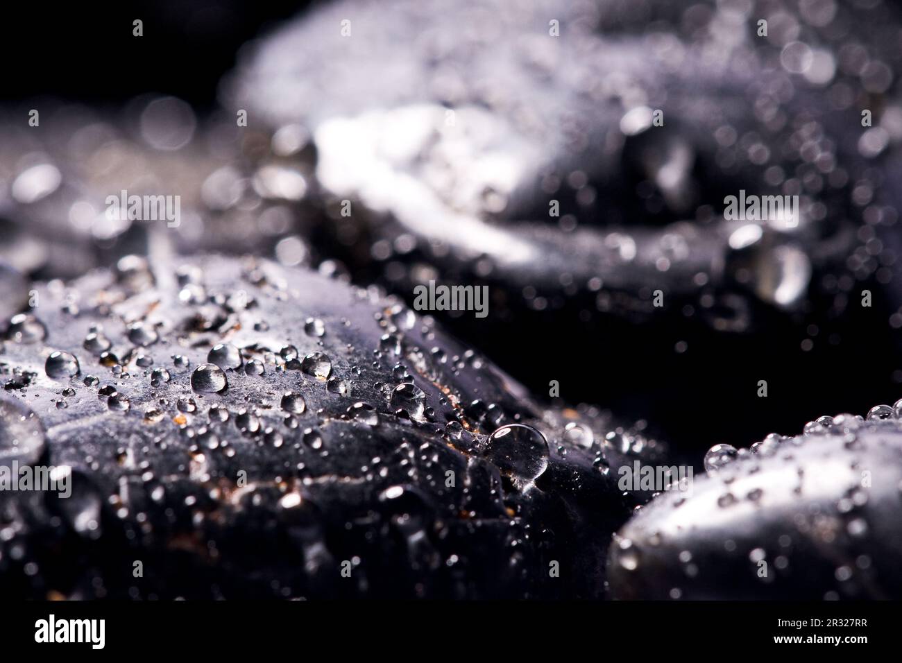 Stones with drops Stock Photo - Alamy