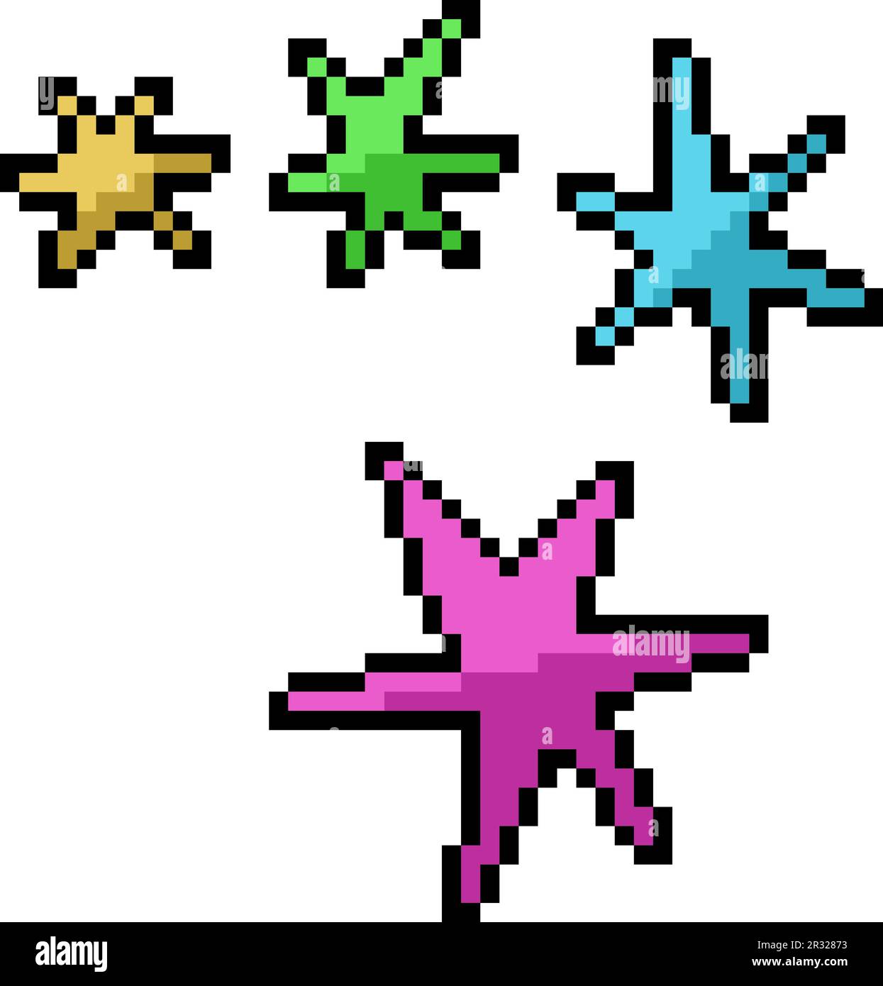 Pixel star hi-res stock photography and images - Alamy