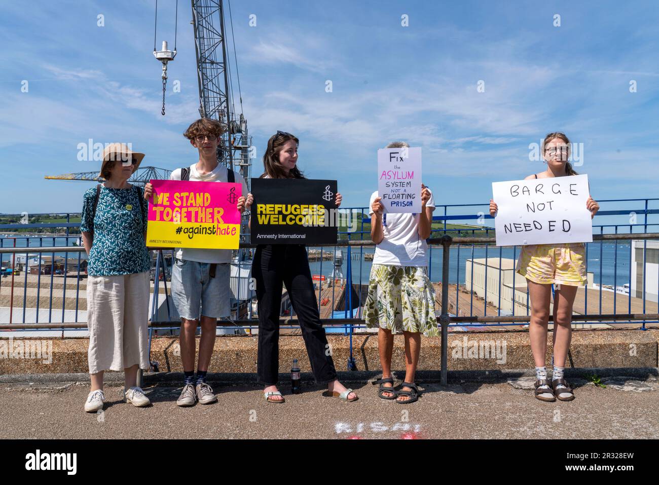 Approx a hundred people gatherd on the Pendennis Rise in Falmouth ...